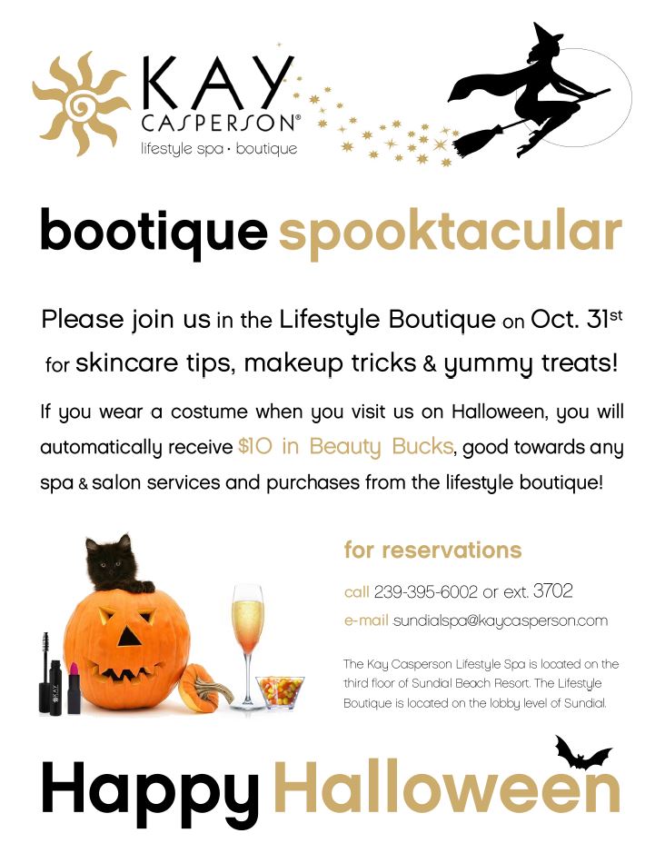 Halloween Spa & Boutique Spooktacular | Kay Casperson : Sundial Beach ...